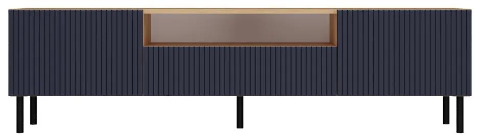 Televizní stolek KAMA SLIM 2D1S artisan/modrá