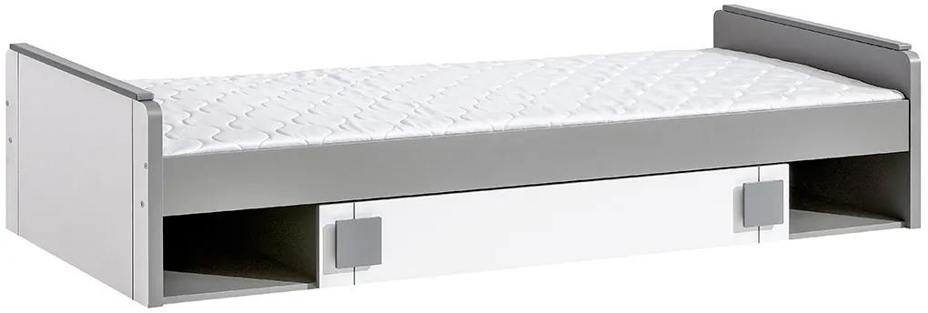 GIMMI G13 postel s úložným prostorem antracit/bílá