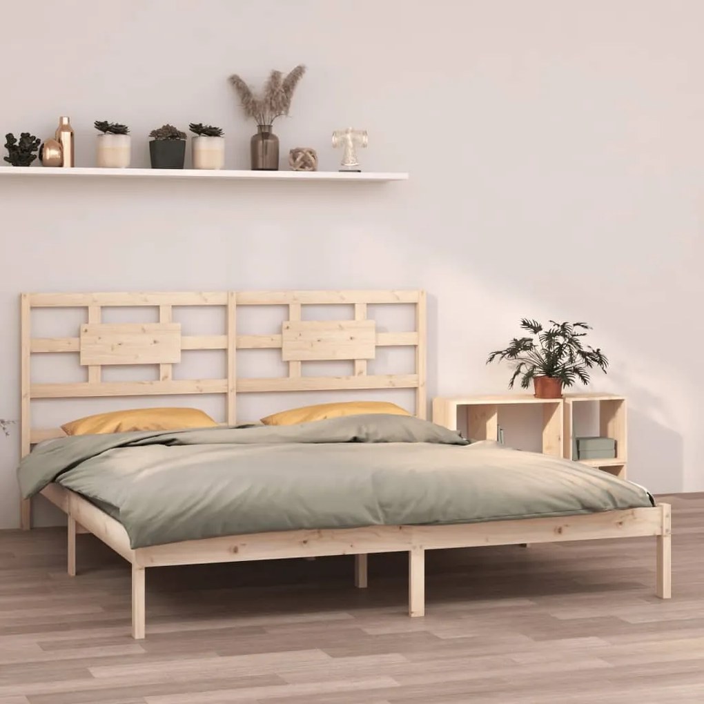 Rám postele masivní dřevo 160 x 200 cm,  3105675