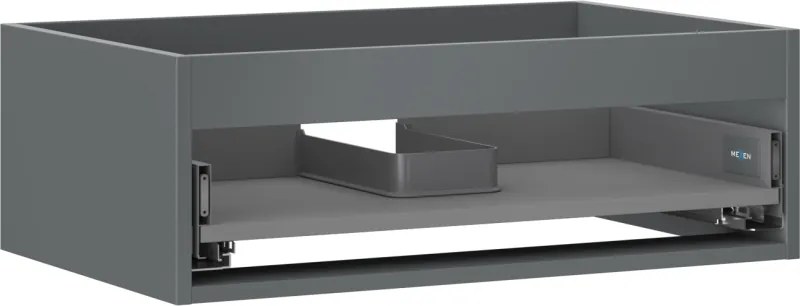 Mexen Box-A, závěsná skříňka 70 cm, 1 zásuvka, grafitová matná, 91AX0-0700-235-1-66