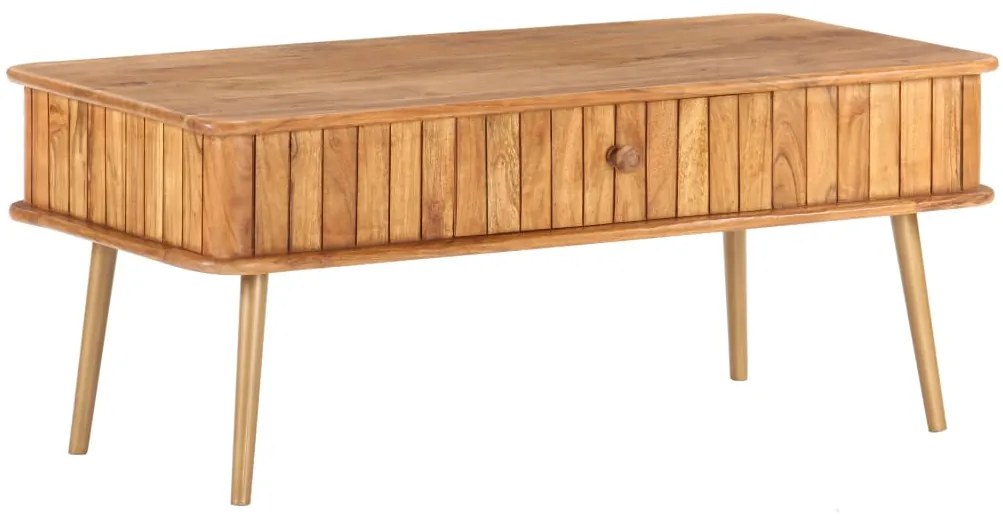Konferenční stolek 100 x 50 x 40 cm masivní akáciové dřevo 289650