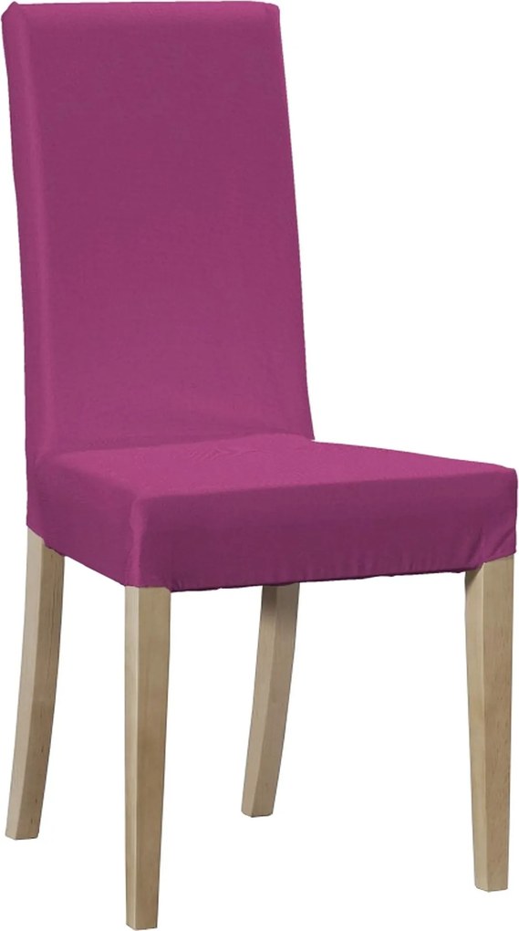Potah na židli IKEA  Harry, krátký barva růžová látka pletený vzor