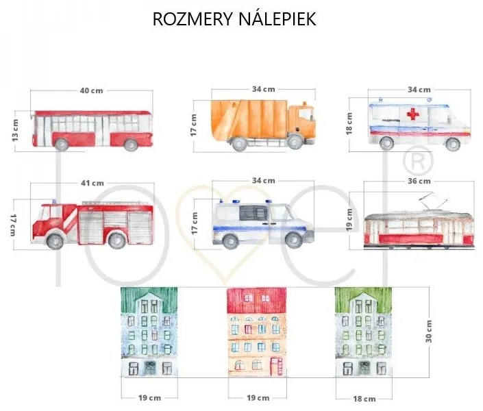 lovel.cz Samolepka na zeď Travel - auta a výstavba ulice DK365
