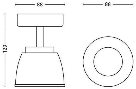 Philips 53350/17/16 - LED bodové svítidlo COUNTY LED/4W/230V