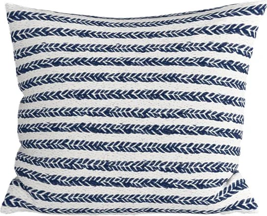 Polybavlněný povlak na polštář NAVYSTA POLY 45x45 cm, modro-bílý