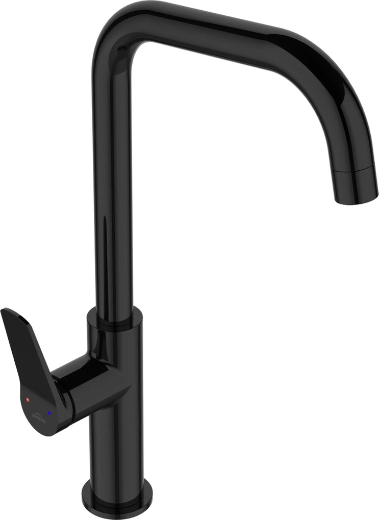 Invena Alonia, vysoká dřezová baterie h-373, černá lesklá, INV-BZ-70-004-V Leták: https://cloud.invena.pl/s/nnXaZKg3crBrRkz/download?path=%2FPliki%20do%20strony%20www%2FBZ-70-004-V/Inne/BZ-70-004-V-ulotka-PL…