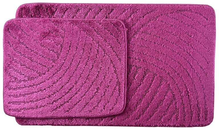 Koupelnová předložka fuchsia Comfort CTN bez výkroje,2 set