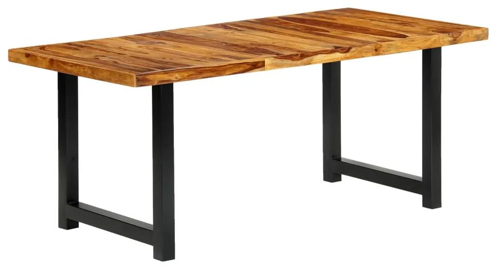 283783 vidaXL Jídelní stůl 180 x 90 x 76 cm masivní sheeshamové dřevo