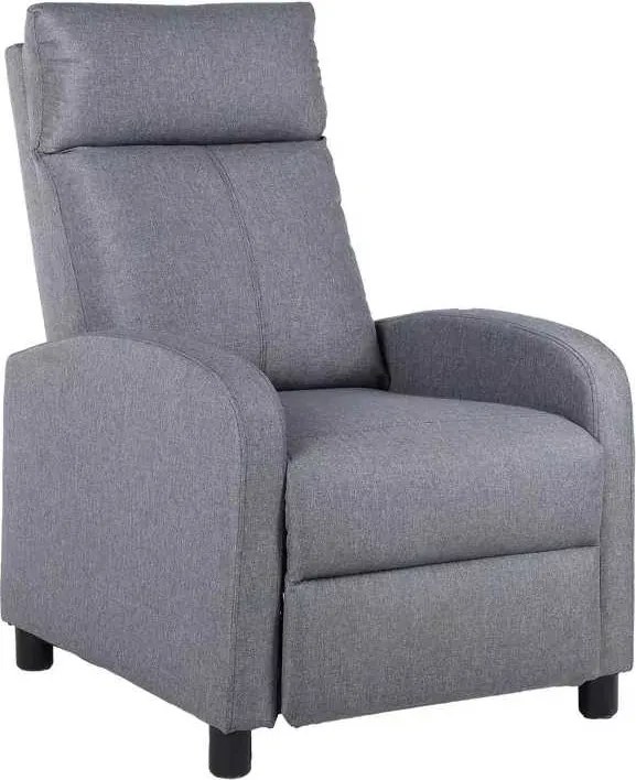 LuxuryForm DESIGN Televizní křeslo RUFO s polohováním - šedé