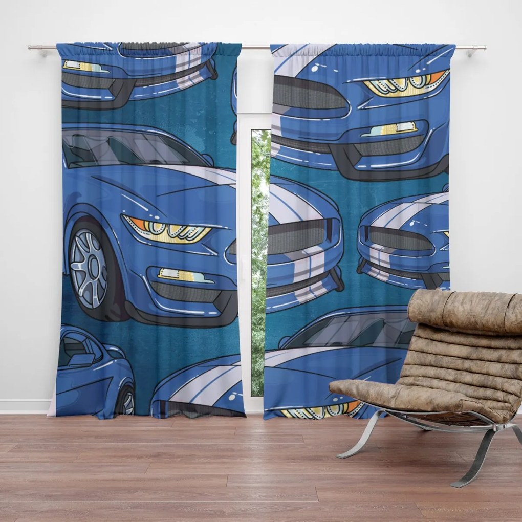 Sablio Závěs Mustang Pattern: 2ks 140x250cm