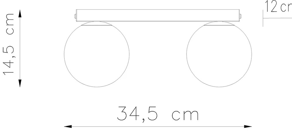 Sollux Lighting Stropní svítidlo YOLI 2 Černá