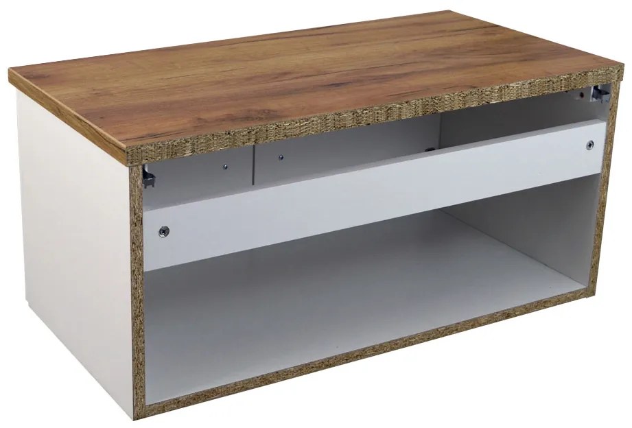 Comodo Koupelnová skříňka pod deskové umyvadlo Agria II W 80-HD - bílá/zlatý dub