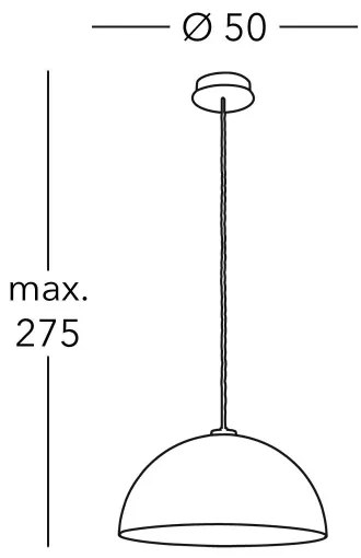 Kolarz A1339.31.Co.VinAu/50- Lustr na lanku CULT 1xE27/100W/230V pr. 50 cm zlatá