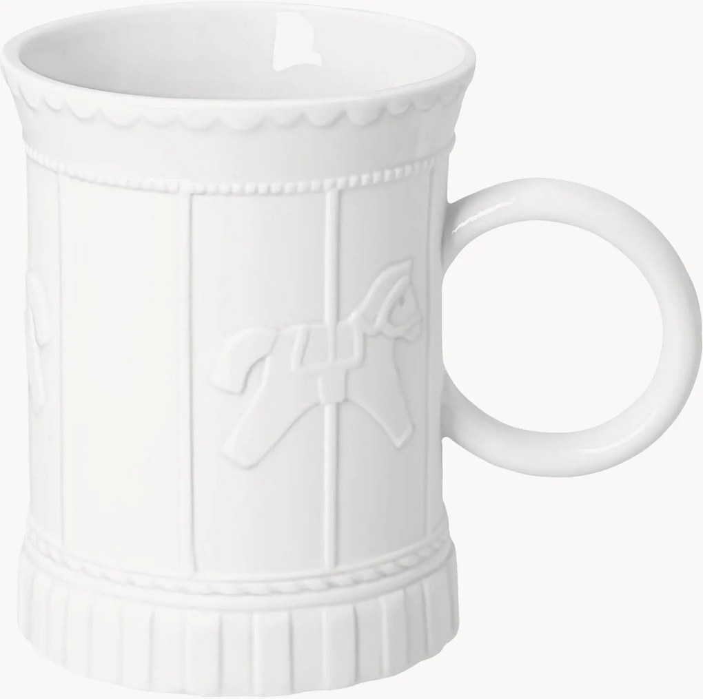 Ručně vyrobený porcelánový hrnek Carousel