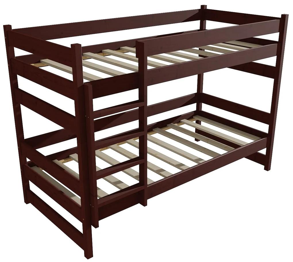 Vomaks Patrová postel PP 014 Rozměr: 90 x 200 cm, Barva: surové dřevo, Prostor mezi lůžky: 80 cm