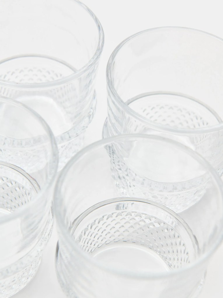 Sinsay - Sada sklenic s rýhováním 4 pack - clear