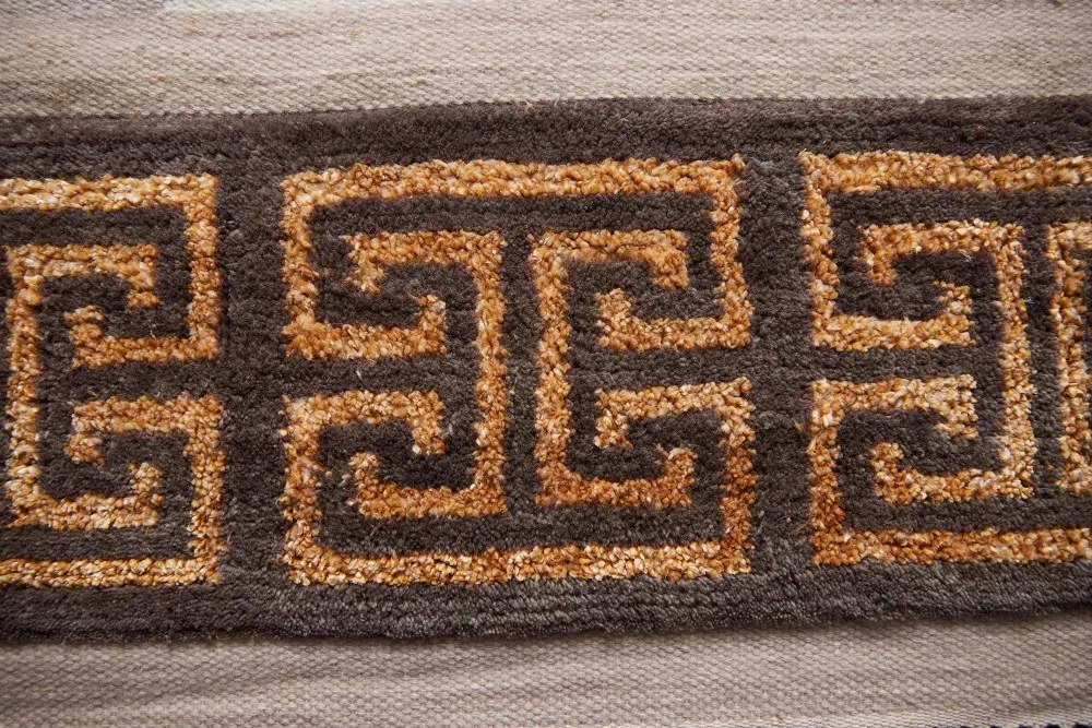 Diamond Carpets India, Ručně vázaný kusový koberec Dante DESP P90 Marble Gold, 160x230, béžová, ložnice