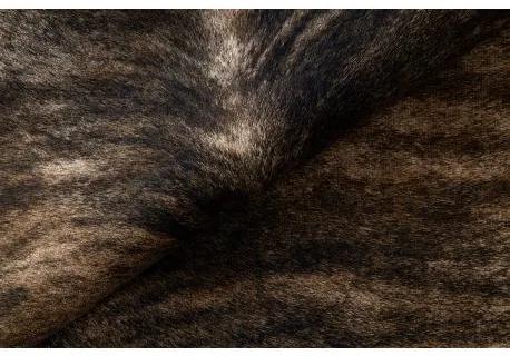 Dywany Luszczow Kobercová umělá hovězí kůže, kráva G4740-1 hnědá kůže Rozměr koberce: 155 x 195 cm