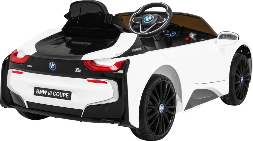 Ramiz Elektrické autíčko BMW i8 Lift bílé + dálkové ovládání