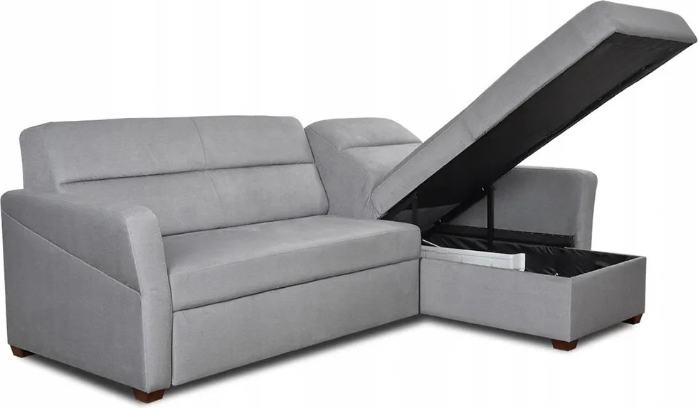 Sedací sestava LIVIA | malá sedací souprava + křeslo | 228x157 + 88 cm | rozkládací s úložným prostorem | VÝBĚR TKANIN