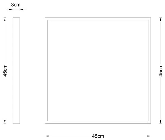 Globo 12382-30 - LED Stropní svítidlo TIBEY LED/30W/230V 45x45 cm