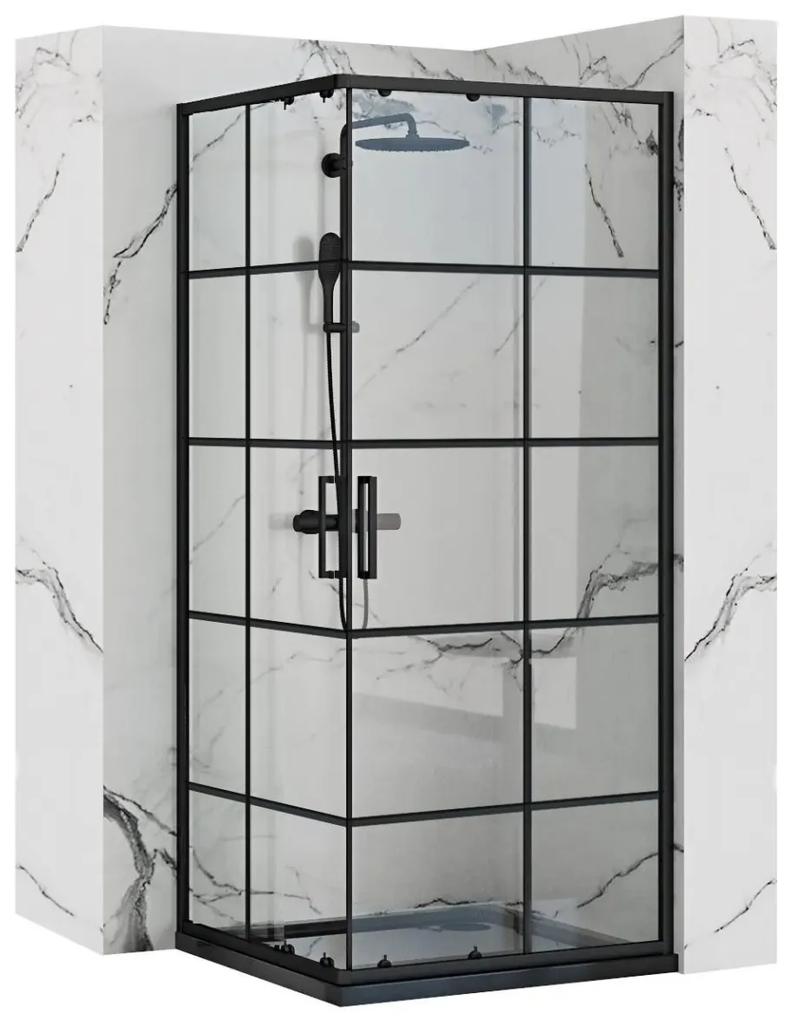 Sprchový kout Rea CONCEPT 80x80 cm černý