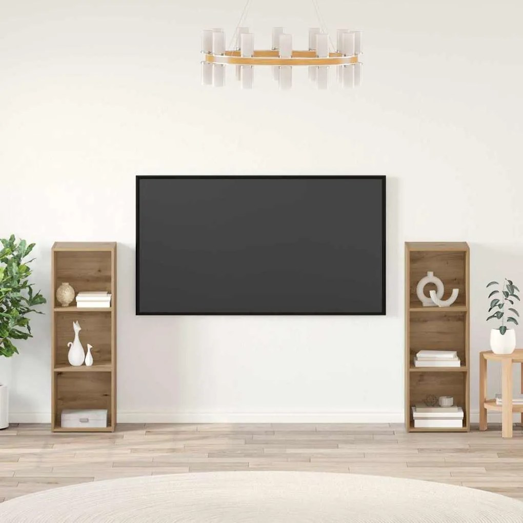 Sestava TV skříněk 2 ks Artisanový dub Kompozitní dřevo 3393548