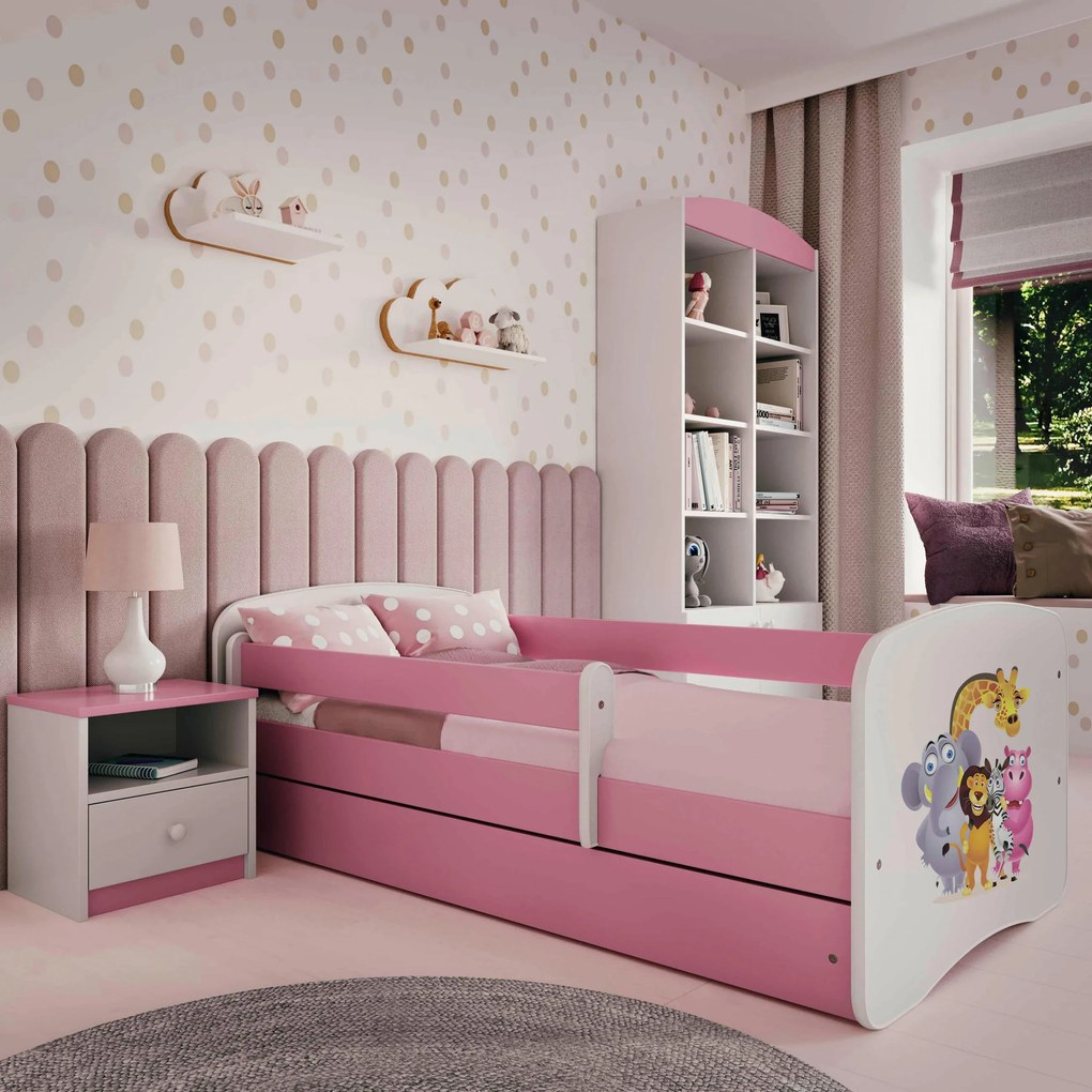 XXXLutz POSTEL PRO DĚTI A MLÁDEŽ 80/160 cm, bílá, pink MID.YOU - Dětské pokoje sestavy - 002142000272
