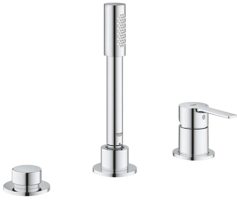GROHE 19965001 - Vanová tříotvorová baterie LINEARE lesklý chrom