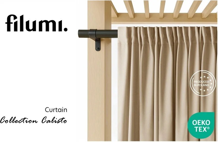Béžový dimout/venkovní závěs 300x250 cm Calisto – Filumi