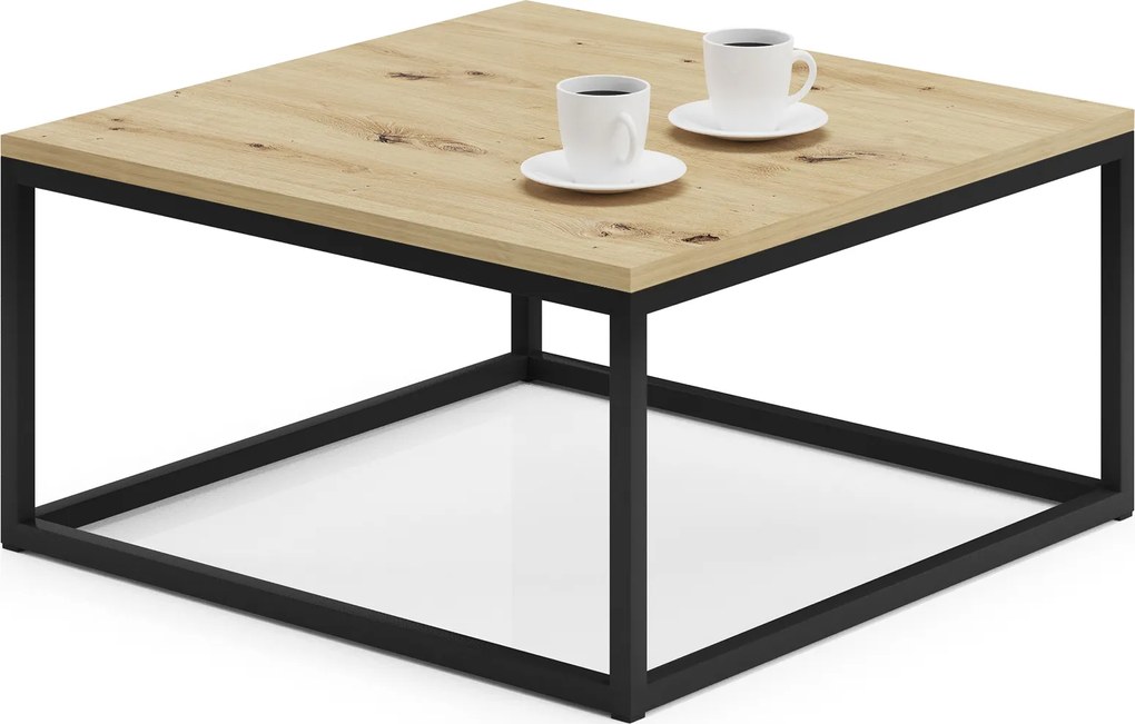 ADRK Furniture Konferenční stolek BELTEN 65x65 CT-BEL-B-A