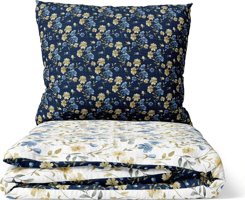 Krepové perkálové povlečení Bloom - duo Velikost: 140 x 200 + 70 x 90