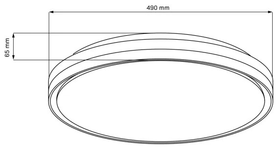 LED Stmívatelné koupelnové stropní svítidlo CASSANDRA LED/72W/230V IP44 + DO