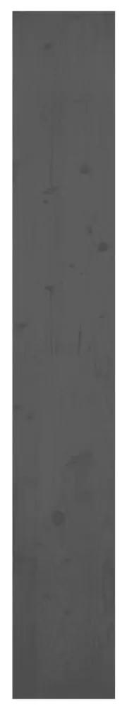 Petromila Knihovna / dělicí stěna šedá 80x30x199,5 cm masivní borovice