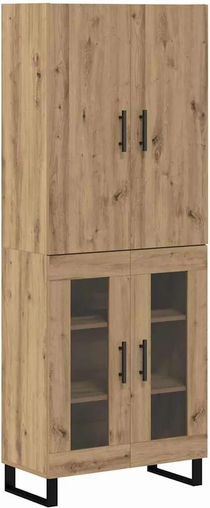 Vysoký bufet 2 ks Artisanový dub 69,5 x 34 x 180 cm 3403199