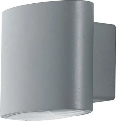 FAN LED-W-BOXTER SIL Venkovní nástěnné svítidlo LED BOXTER stříbrná hliník 2x4W 960lm CCT IP44 10x12,9x8,5 cm - FANEUROPE