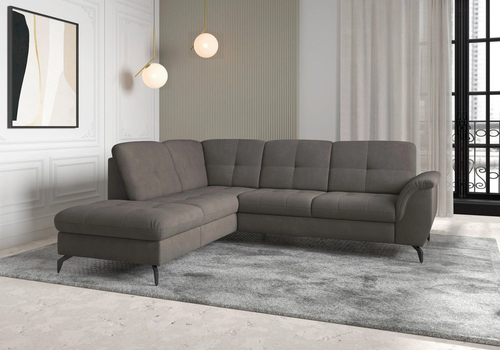 XXXLutz ROHOVÁ SEDAČKA, textil, barvy grafitu Sit & More - Sedací soupravy - 000144013370