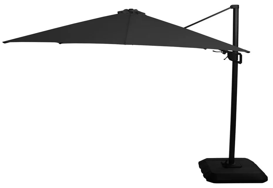 Černý slunečník 300x300 cm Shadowflex Deluxe – Hartman