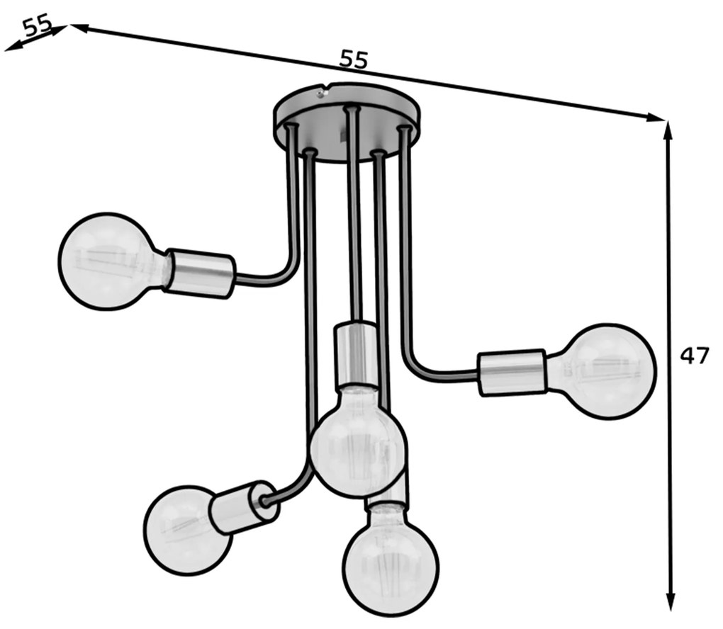 Eltap Designové osvetlění Indigeo 5, 55x47x55cm