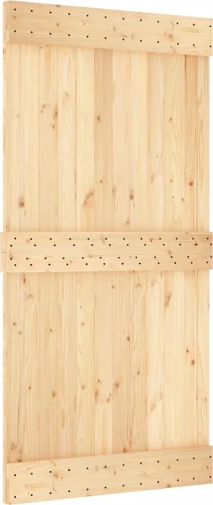 vidaXL Dveře NORVIK 100 x 210 cm masivní borové dřevo [154435] Barva: Přírodní