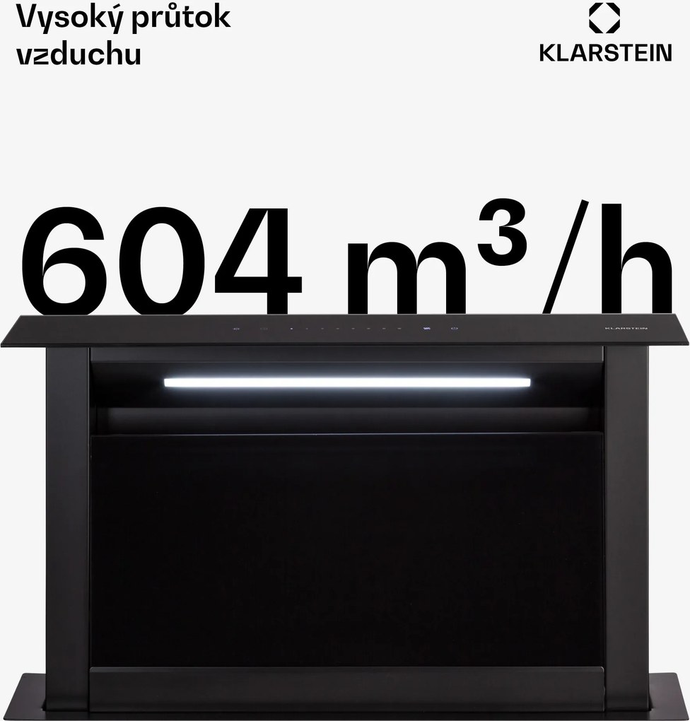 Klarstein Royal Flush Eco, digestoř, 60 cm, 604 m³/h, A+