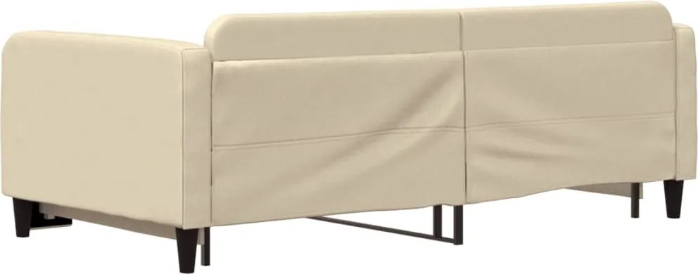 Válenda s přistýlkou krémová 100 x 200 cm textil 3196825