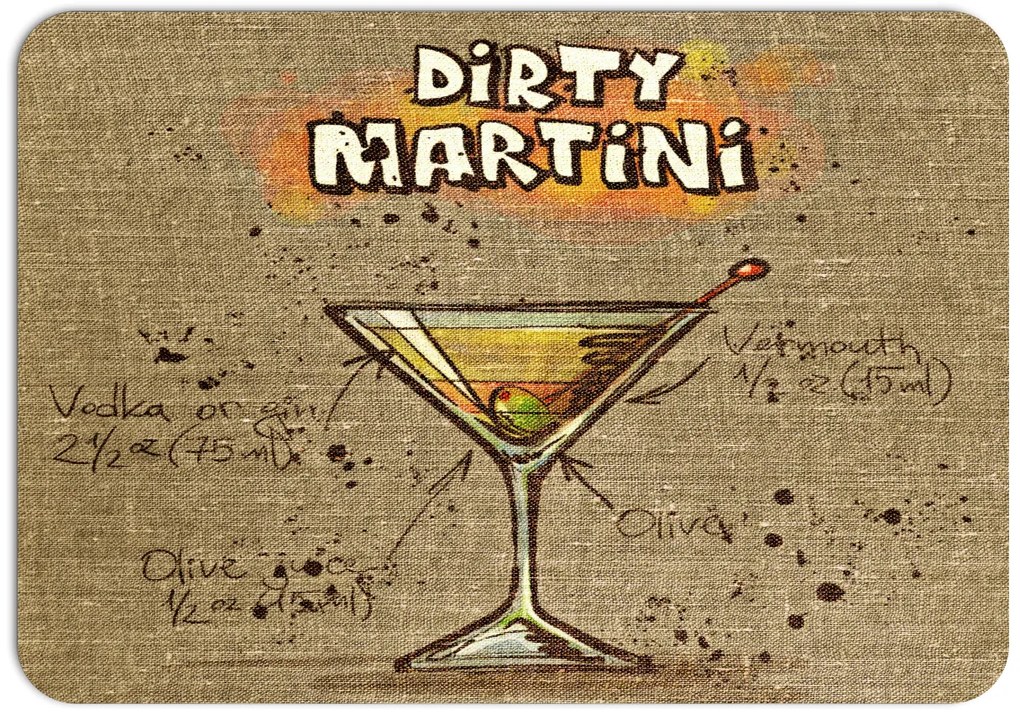 PokojovaDekorace.cz, Prostírání - 022, Dirty Martini, 43x30cm