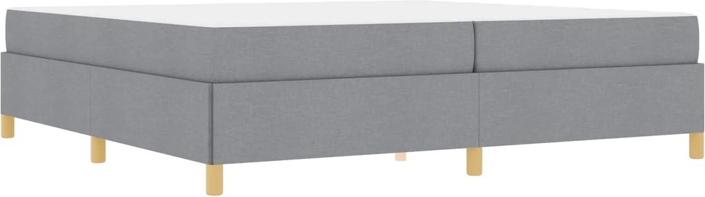 Rám postele Světle šedá 200 x 200 cm textil 3398962
