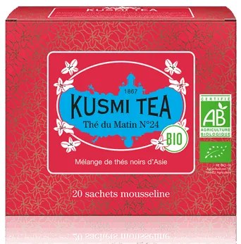 Kusmi Tea Porcovaný černý čaj Russian Morning N° 24 Bio, 20 sáčků 21656A1120