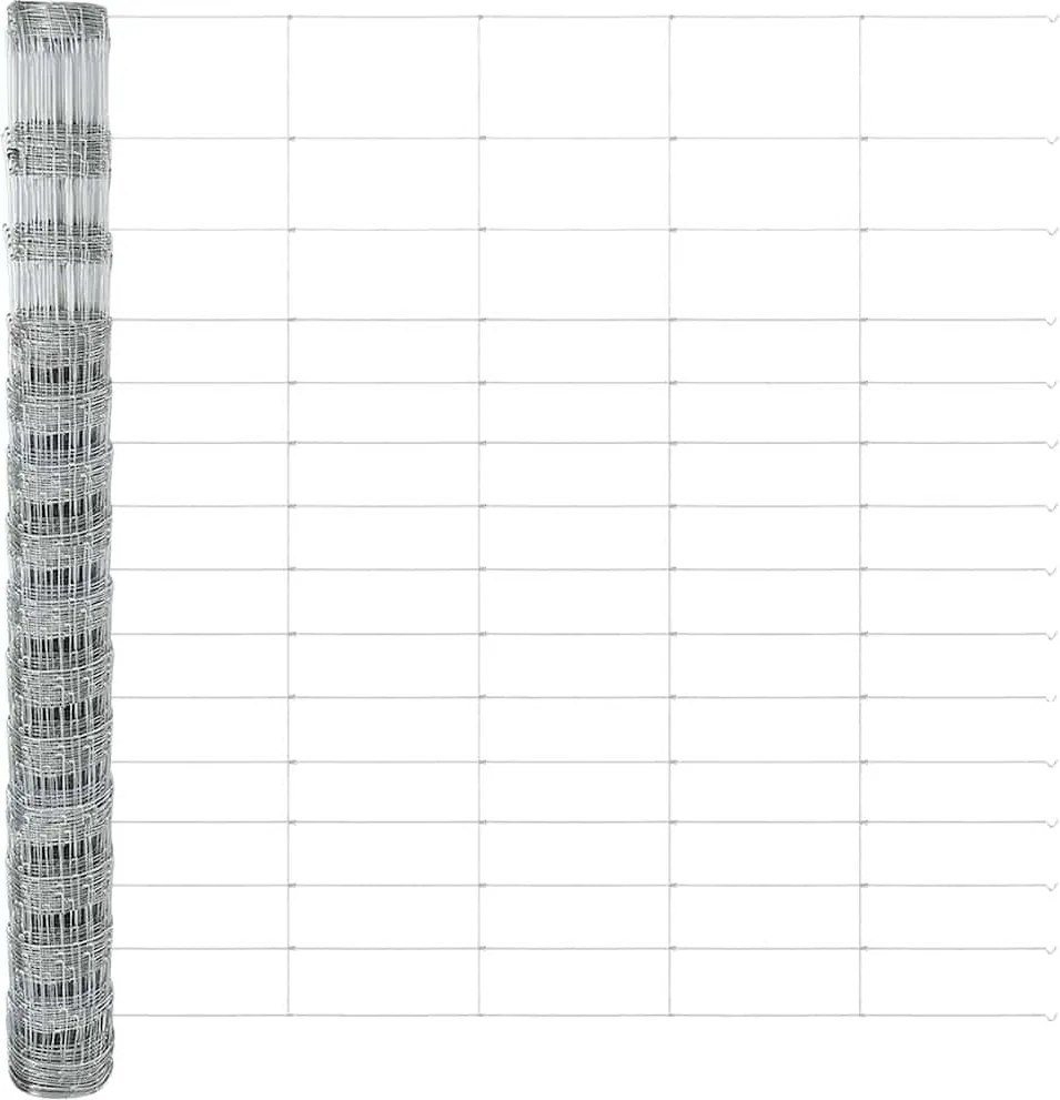 Svařované drátěné ploty s hroty 50 x 1,6 m Pozinkovaná ocel 3351466
