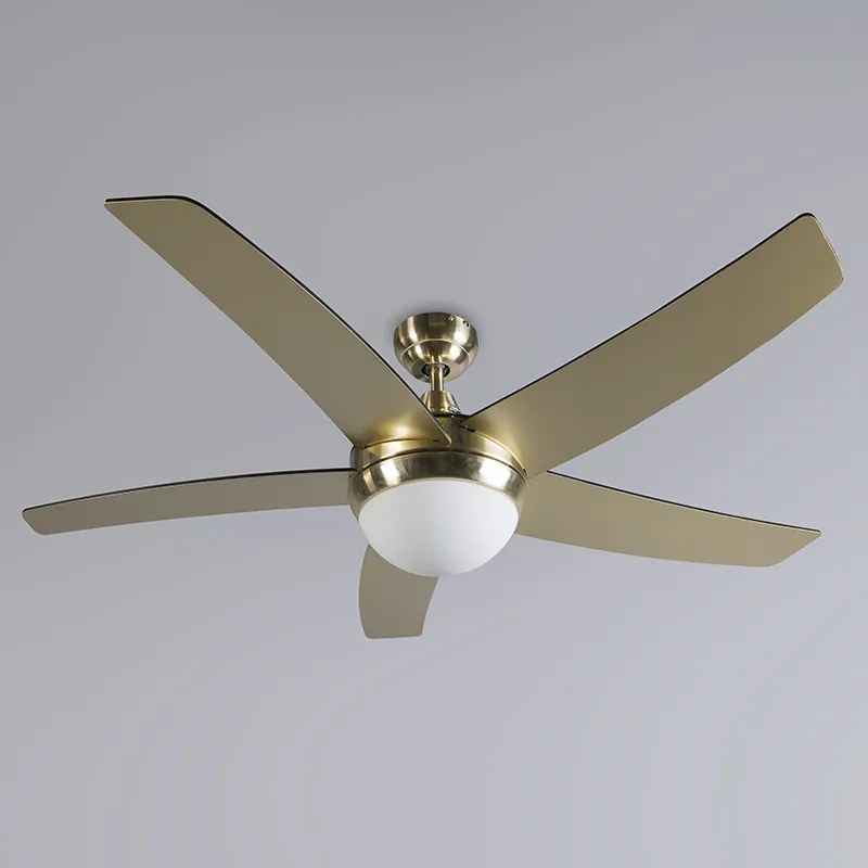 Stropní ventilátor zlatý s dálkovým ovládáním - Cool