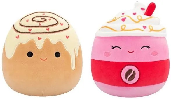 Squishmallows 1+1 latté a skořicová rolka beata a brown