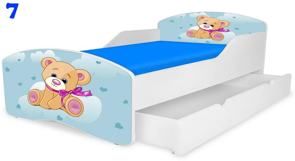 Dětská postel Adam small rainbow vzor 7 140x70 cm