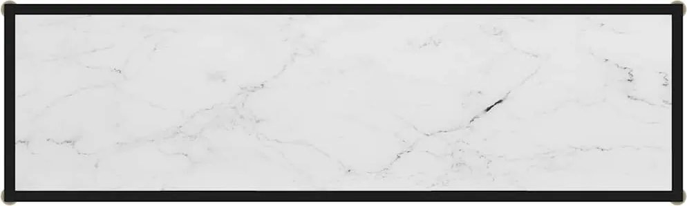 Konzolový stolek bílý 120 x 35 x 75 cm tvrzené sklo 322841